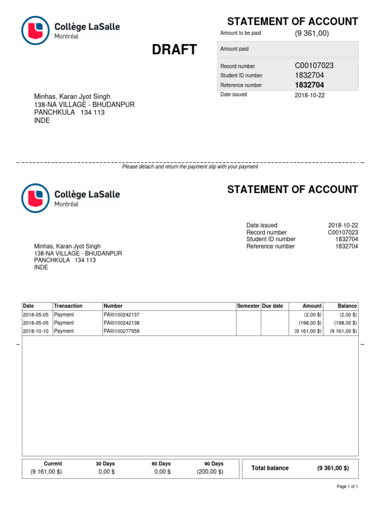 Fee Receipt | PDF