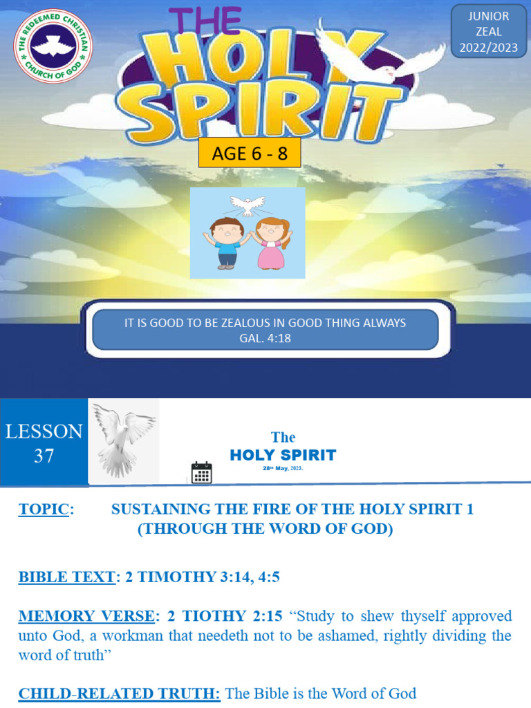 Sustaining the Holy Spirit's Fire | PDF | Jesus | Bible