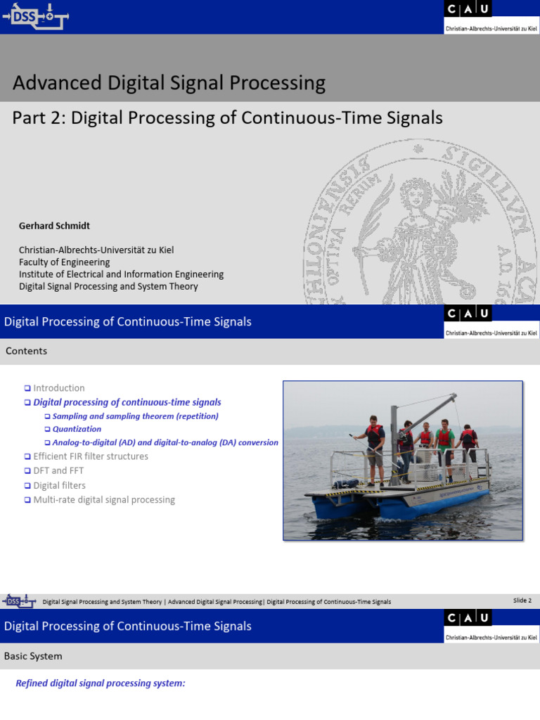 Adsp 02 Dig Proc of Con Time Signals | Download Free PDF | Low Pass Filter | Sampling (Signal ...