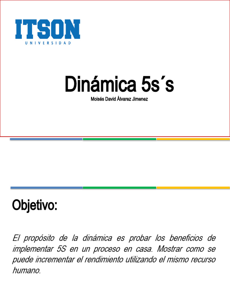 Dinámica de Implementación 5S | PDF | Crecimiento personal y profesional