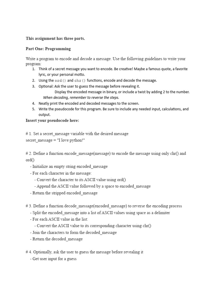 Ascii Code Pdf Code Python Programming Language