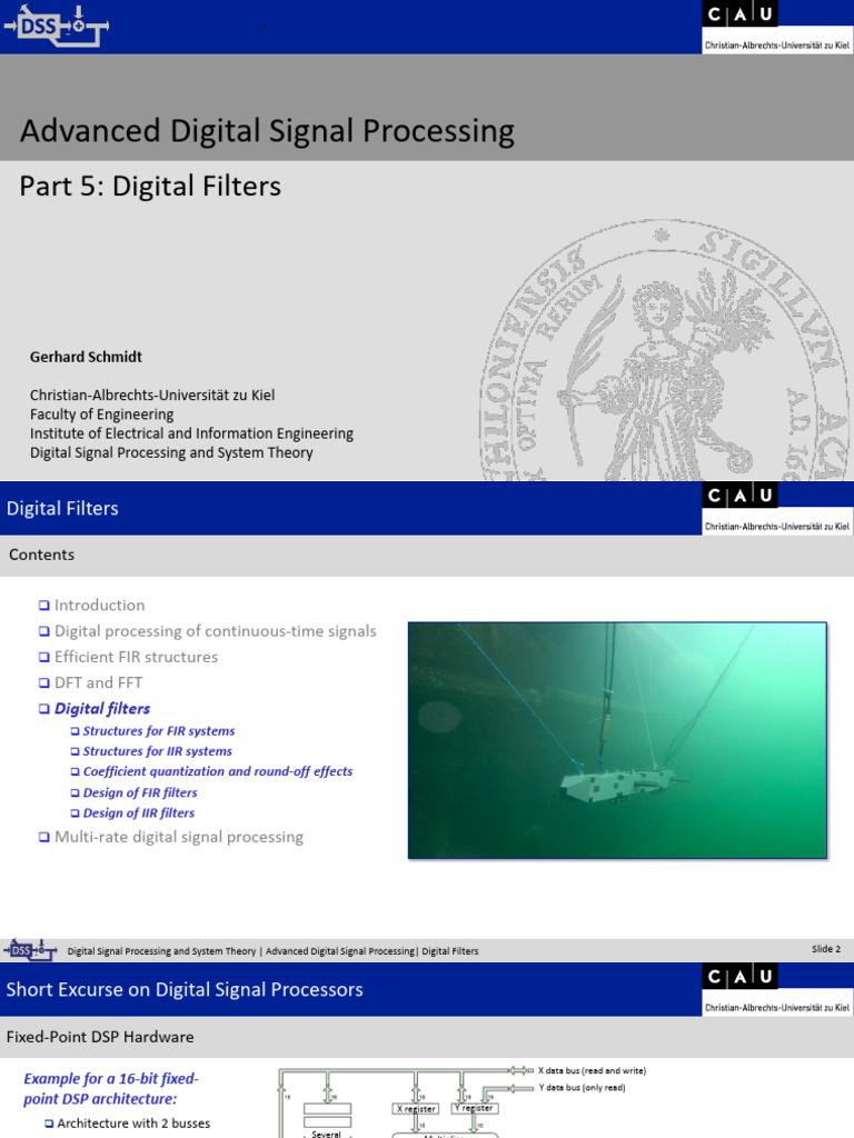 Adsp 05 Digital Filters | PDF | Digital Signal Processing | Rounding