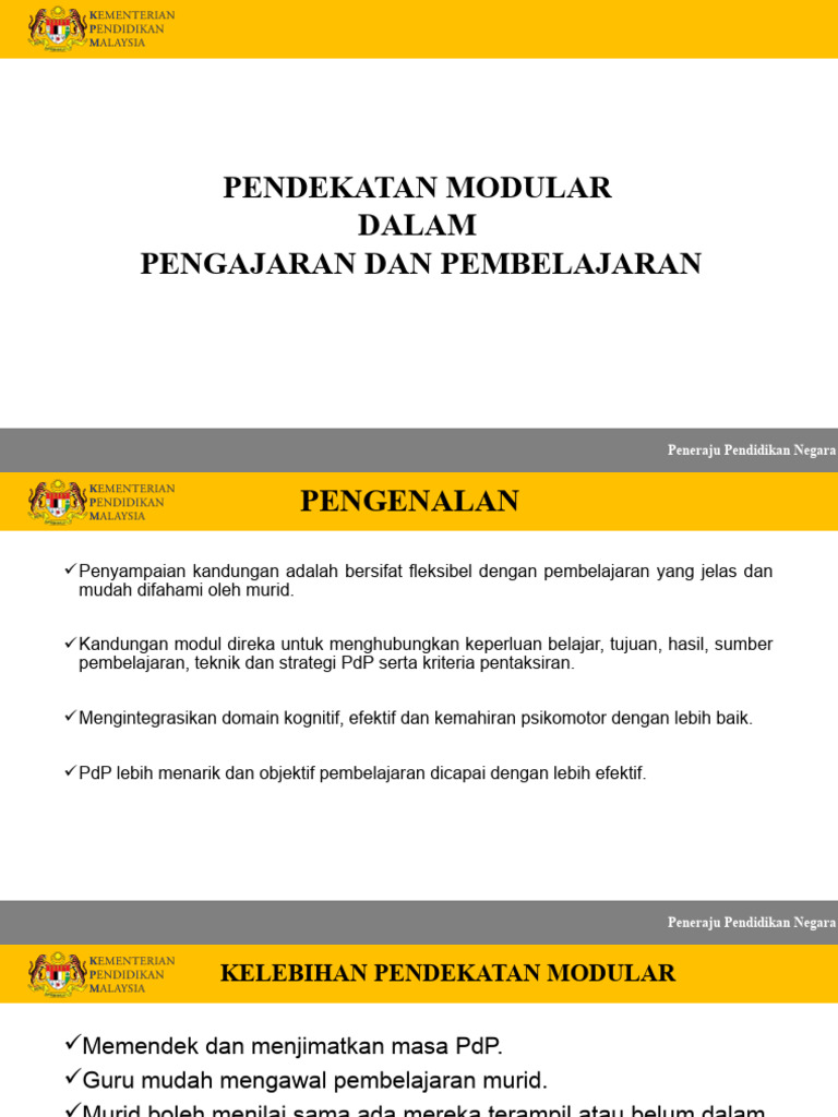 Pengajaran Modular | PDF