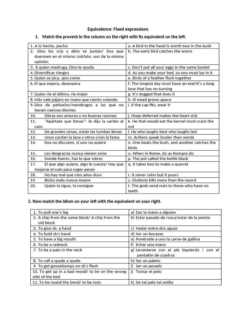 Fixed Expressions (1) - Tagged | PDF