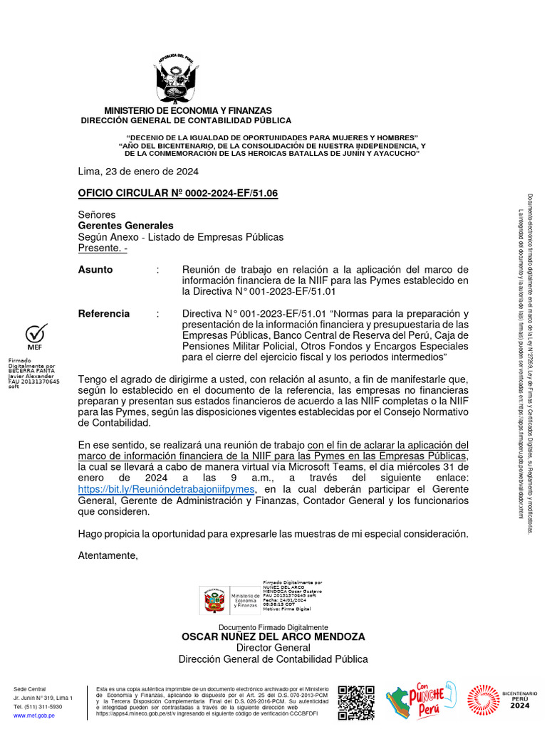 Oficio Circular 0002 2024 Ef 51 06 | PDF | normas internacionales de ... Oficio Circular 0002 2024 Ef 51 06 | PDF | normas internacionales de ...