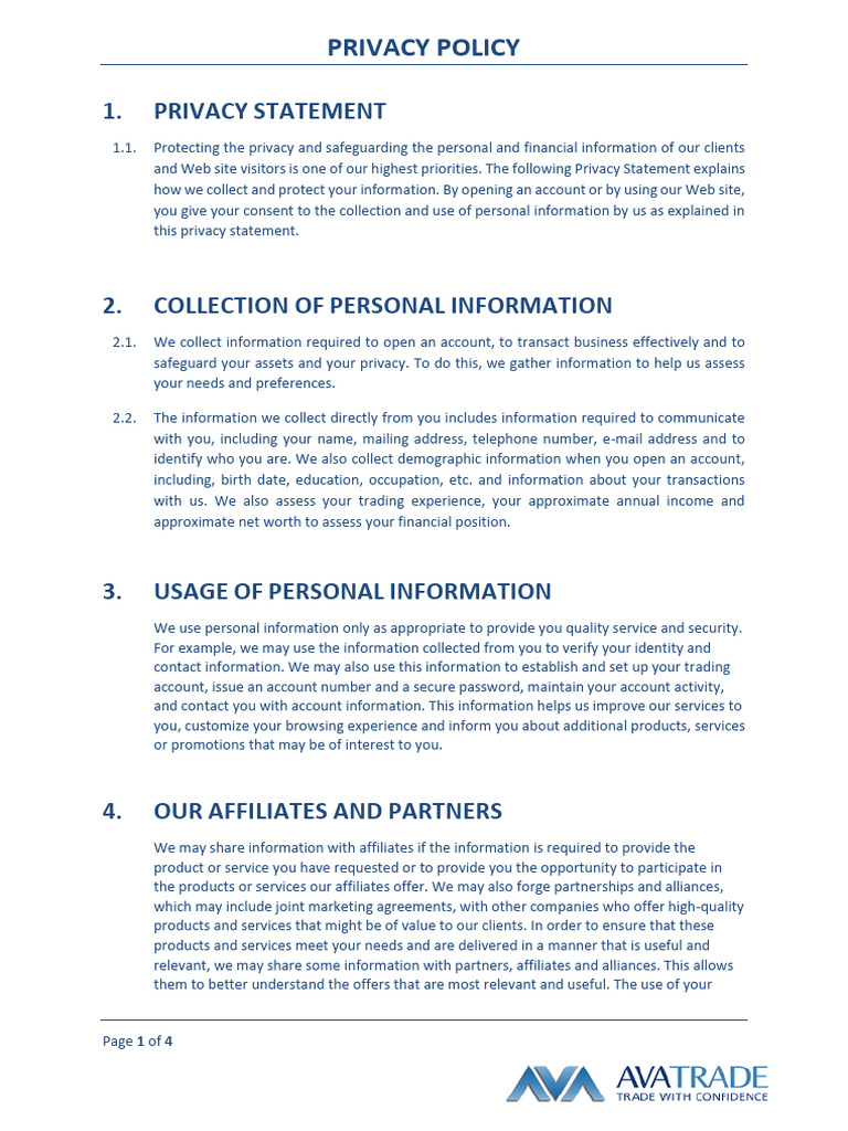 Privacy Policy | PDF