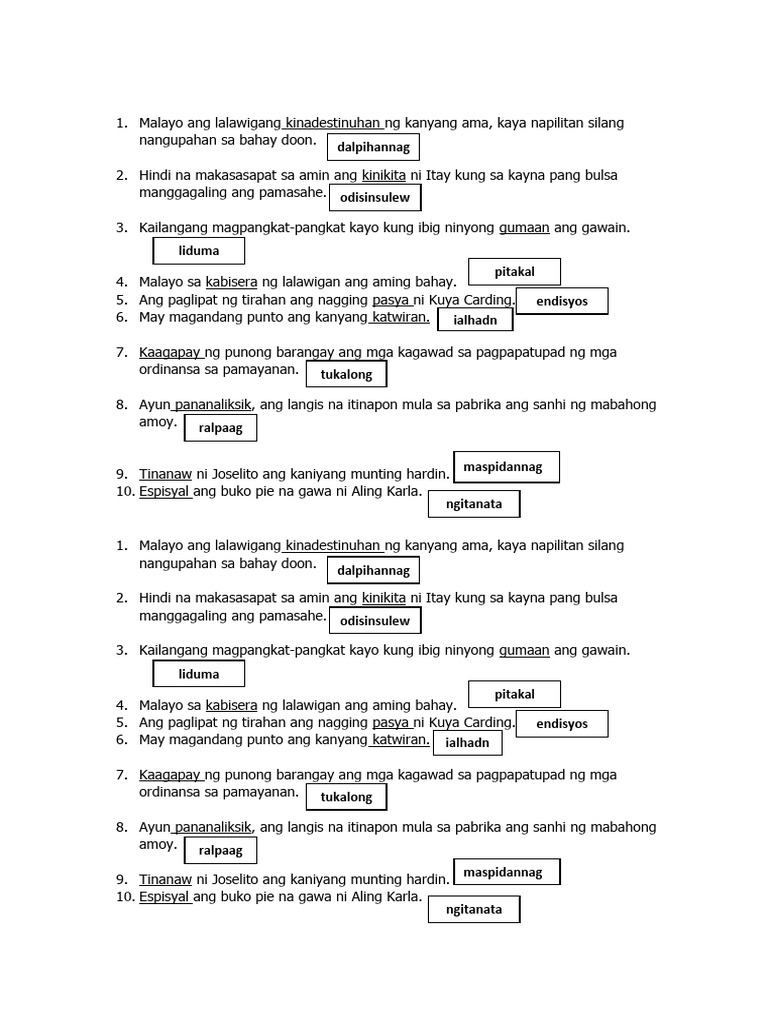 Filipino For Print | PDF