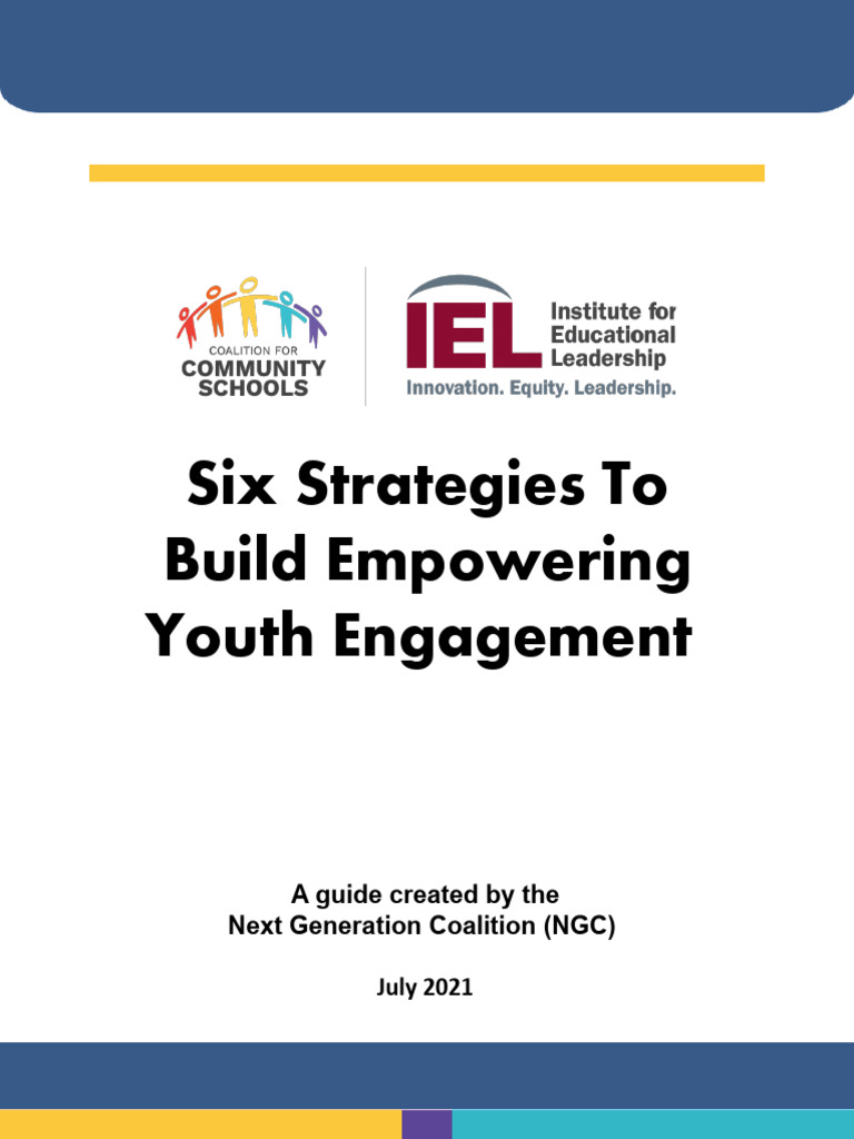 Six Strategies To Build Empowering Youth Engagement 1 | PDF | Learning ...
