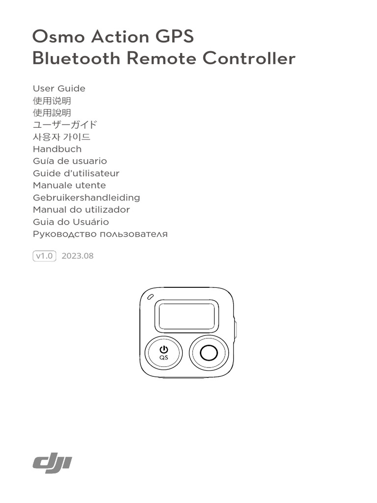 DJI Osmo Action GPS Bluetooth Remote Controller User Guide | PDF | Camera | Remote Control