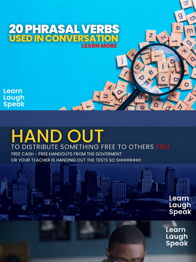 Phrasal Verbs by Learn Laugh Speak | PDF