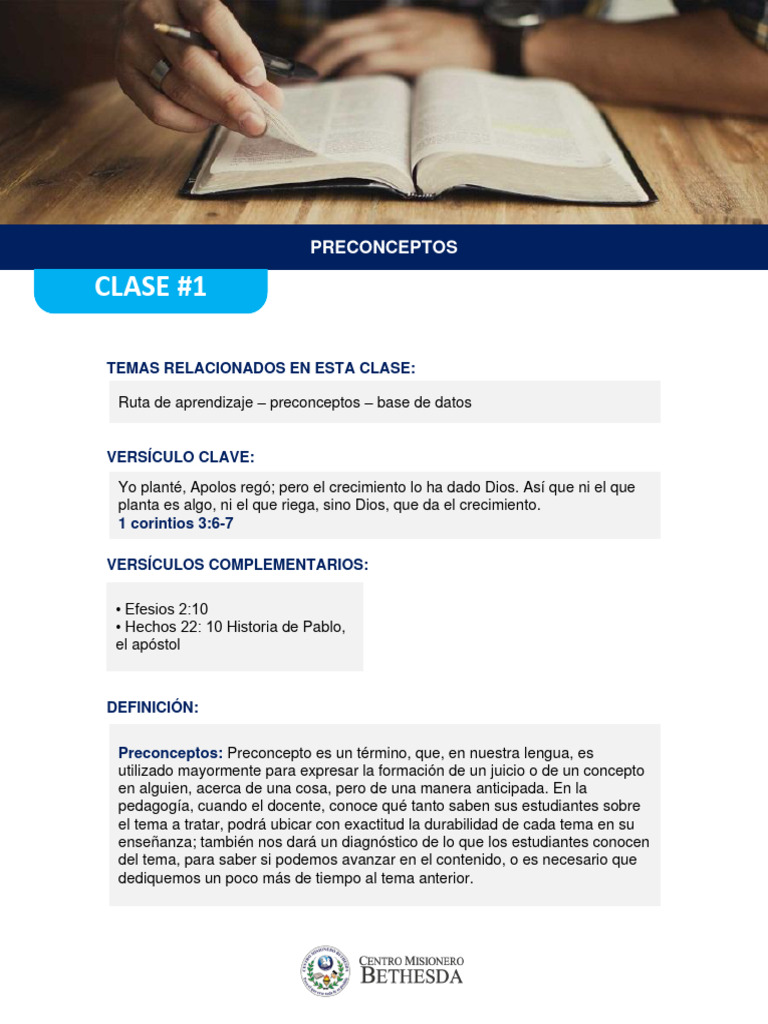 Clase 1 - Preconceptos | PDF