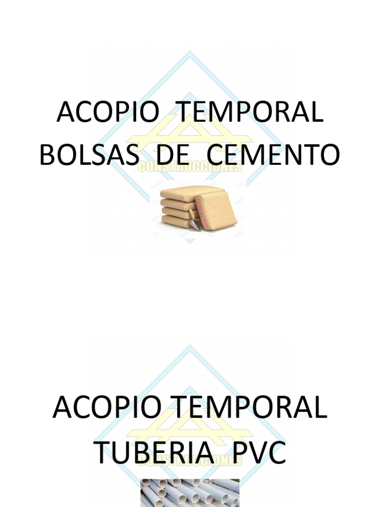 Acopio Temporal Bolsas de Cemento | PDF