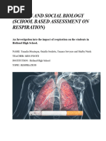 Human and Social Biology SBA Guidelines | PDF | Educational Assessment ...