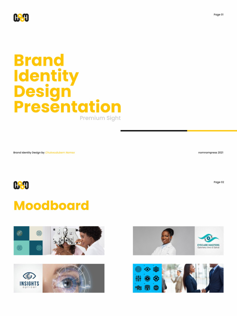 Premium Sight Brand Identity Presentation | PDF
