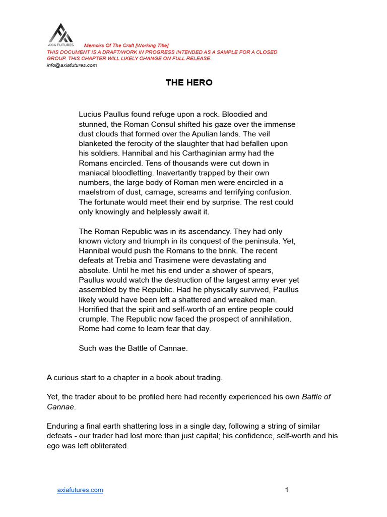 AXIA Futures The HERO | PDF | Market (Economics) | Roman Republic