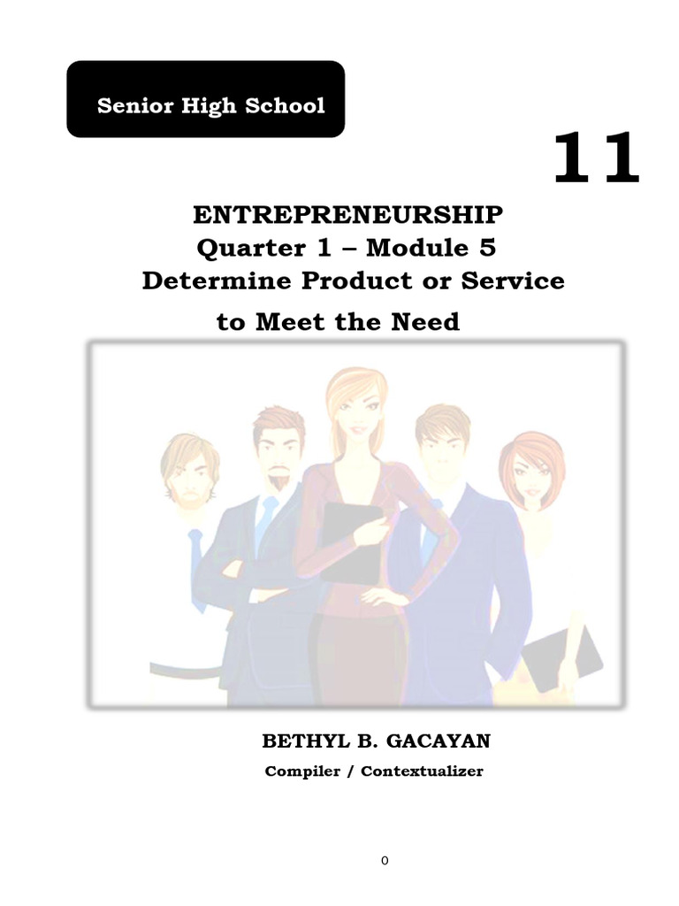 5_Q1-Entrep | PDF | Entrepreneurship | Advertising