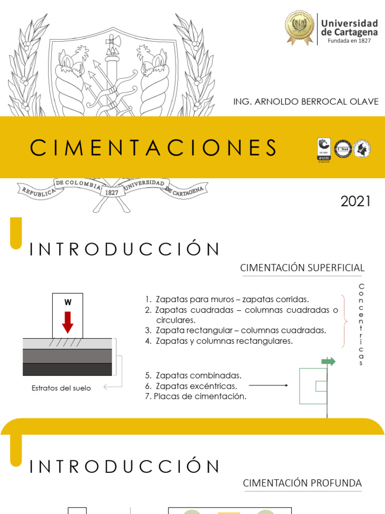 Diapositivas Cimentaciones | PDF