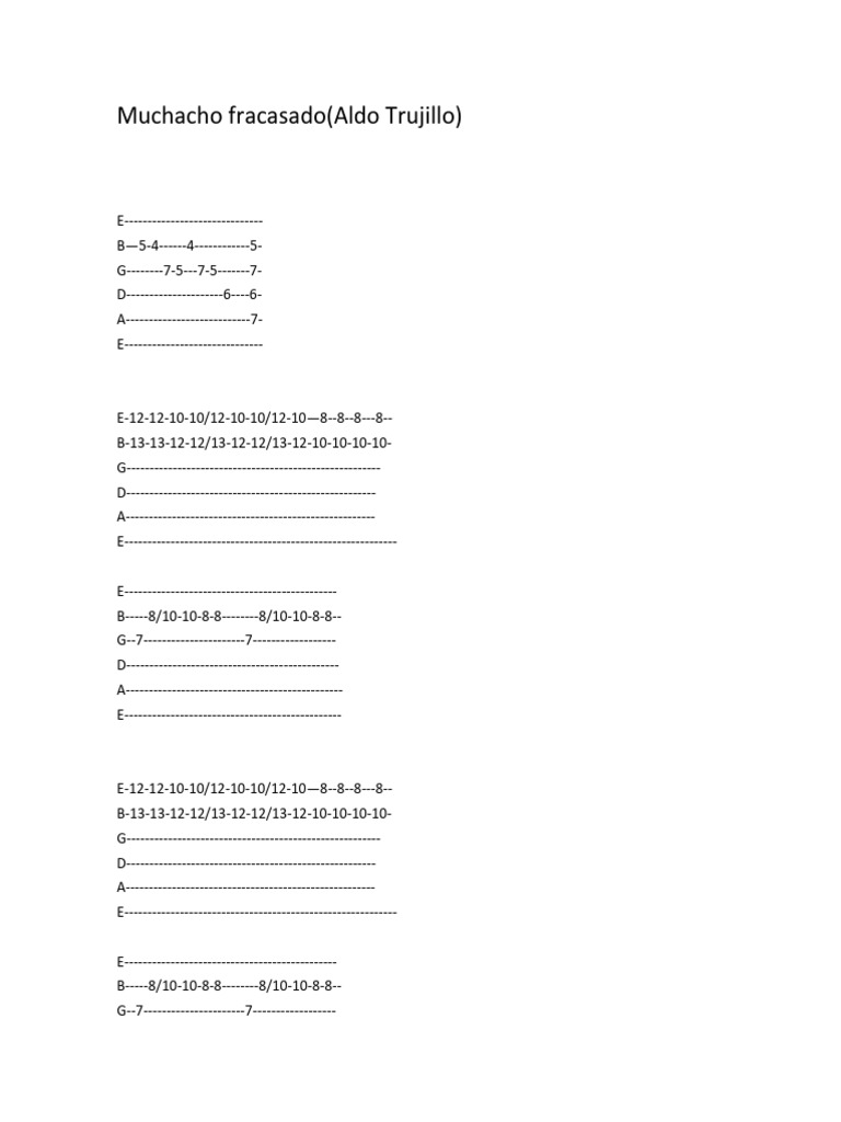 Muchacho Fracasado | PDF