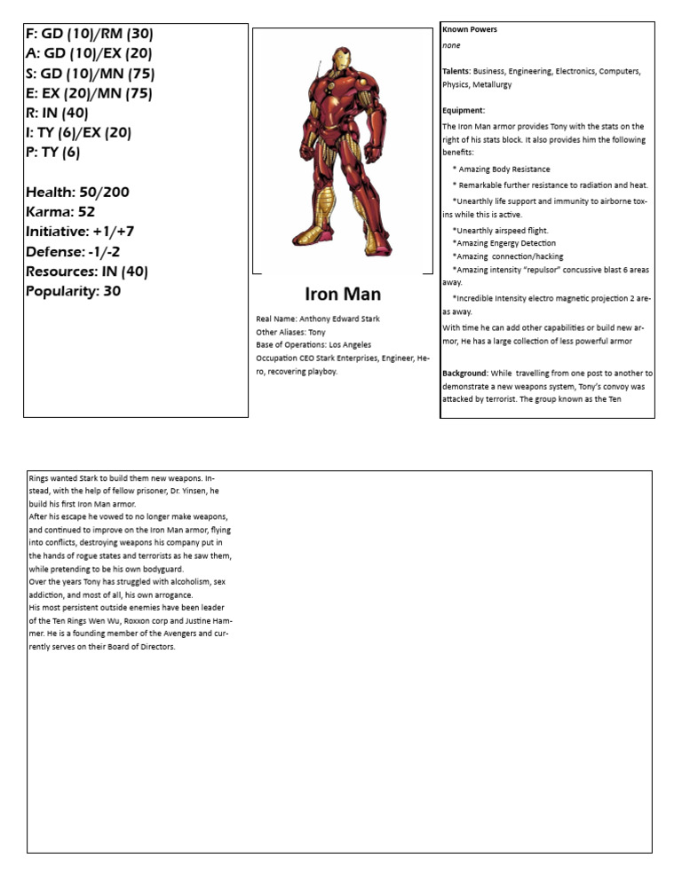 Iron Man | PDF