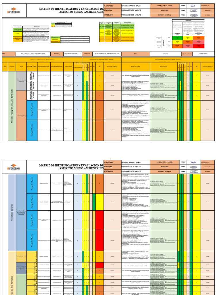 Matriz Iiaa | Descargar gratis PDF | Residuos | Enfermedades y trastornos