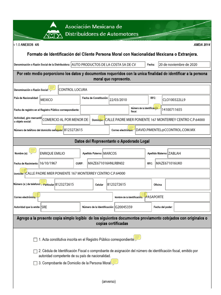 Formato Amda Moral | PDF