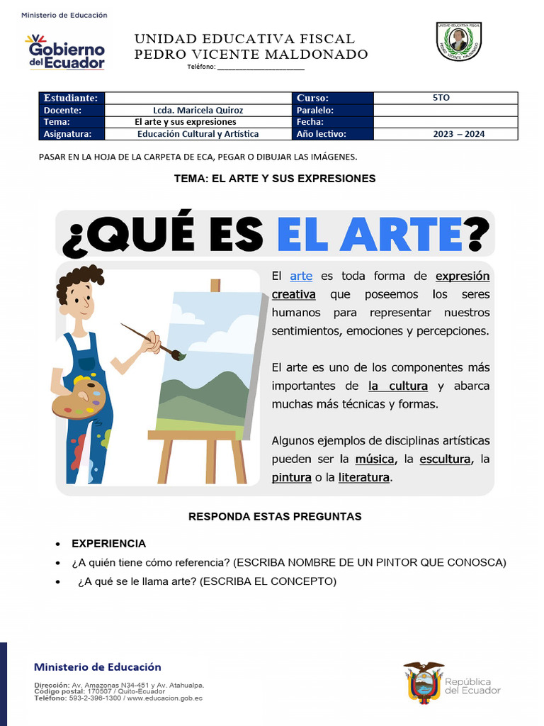 El Arte y Sus Expresiones | PDF