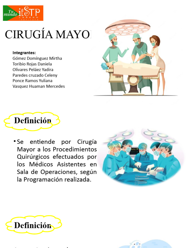 Cirugia Mayor Pdf Especialidades Medicas Especialidades Quirúrgicas