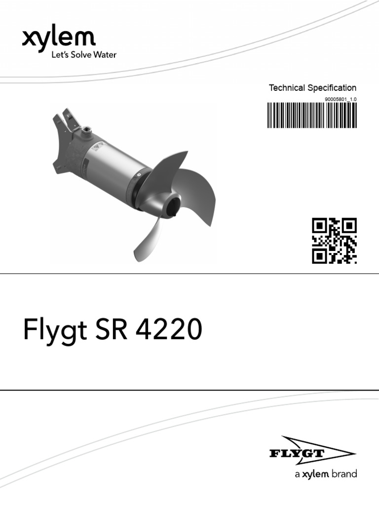 Flygt SR 4220 | PDF | Stainless Steel | Electric Motor