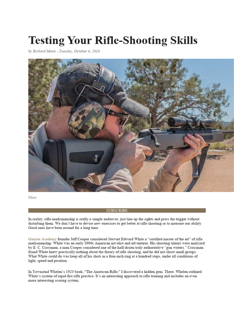 Scout Shooting Drill | PDF | Minute And Second Of Arc | Firearms
