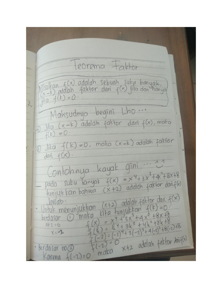 Teorema Faktor | PDF