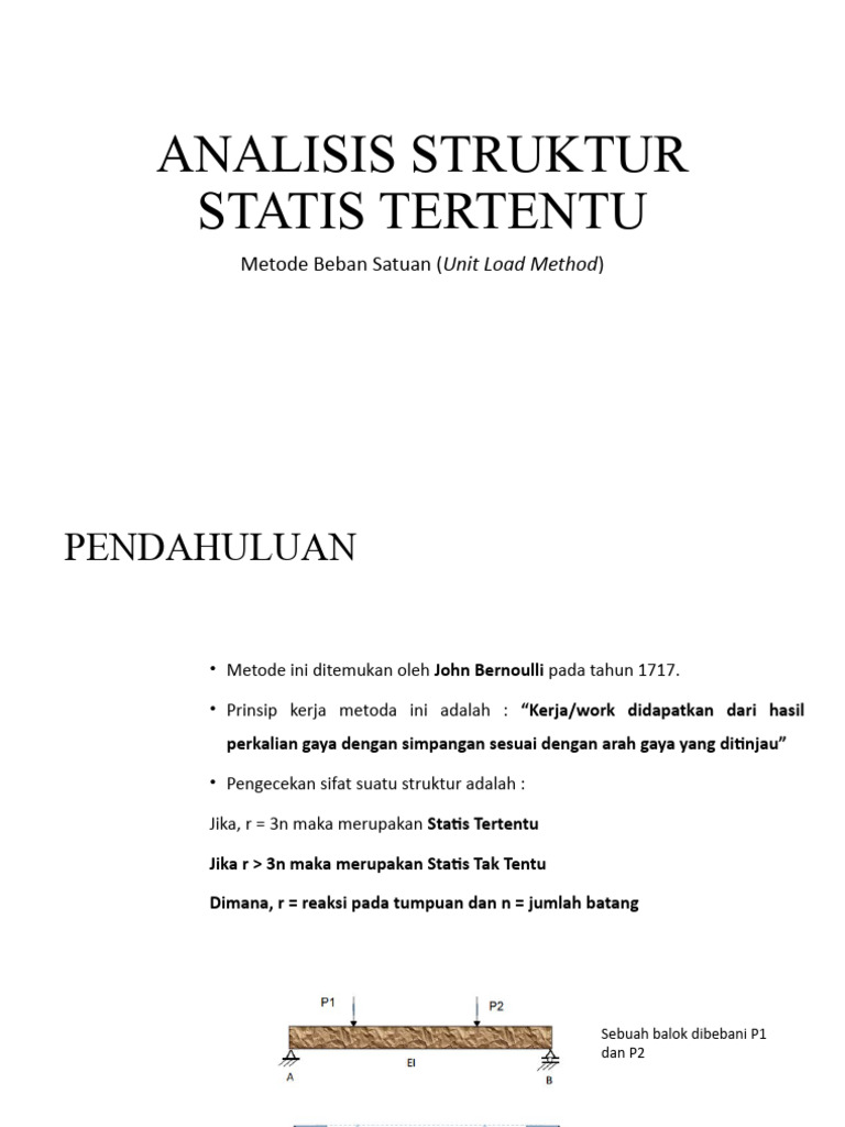 Metode Unit Load Metode Castigliano | PDF