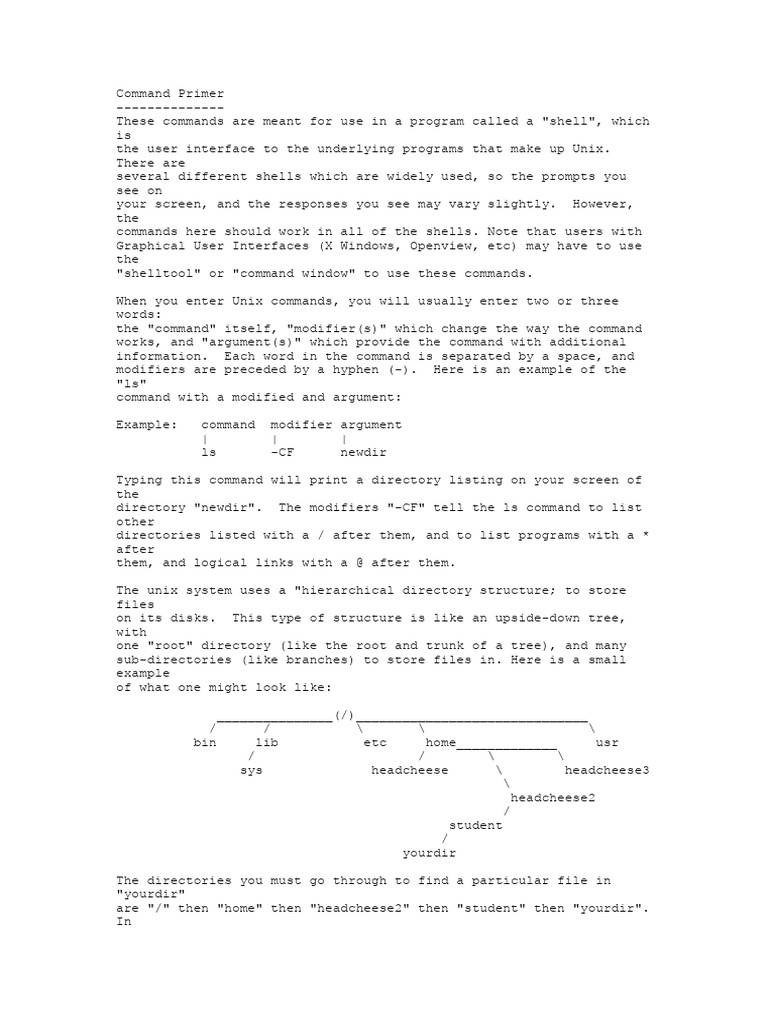 Command Primer | PDF