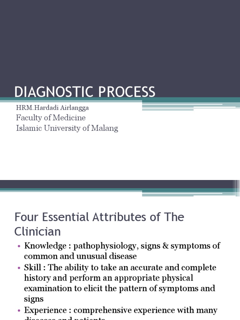 Essential Steps in the Diagnostic Process | PDF
