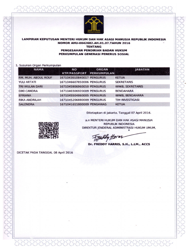 3 Lampiran SK Menteri | PDF