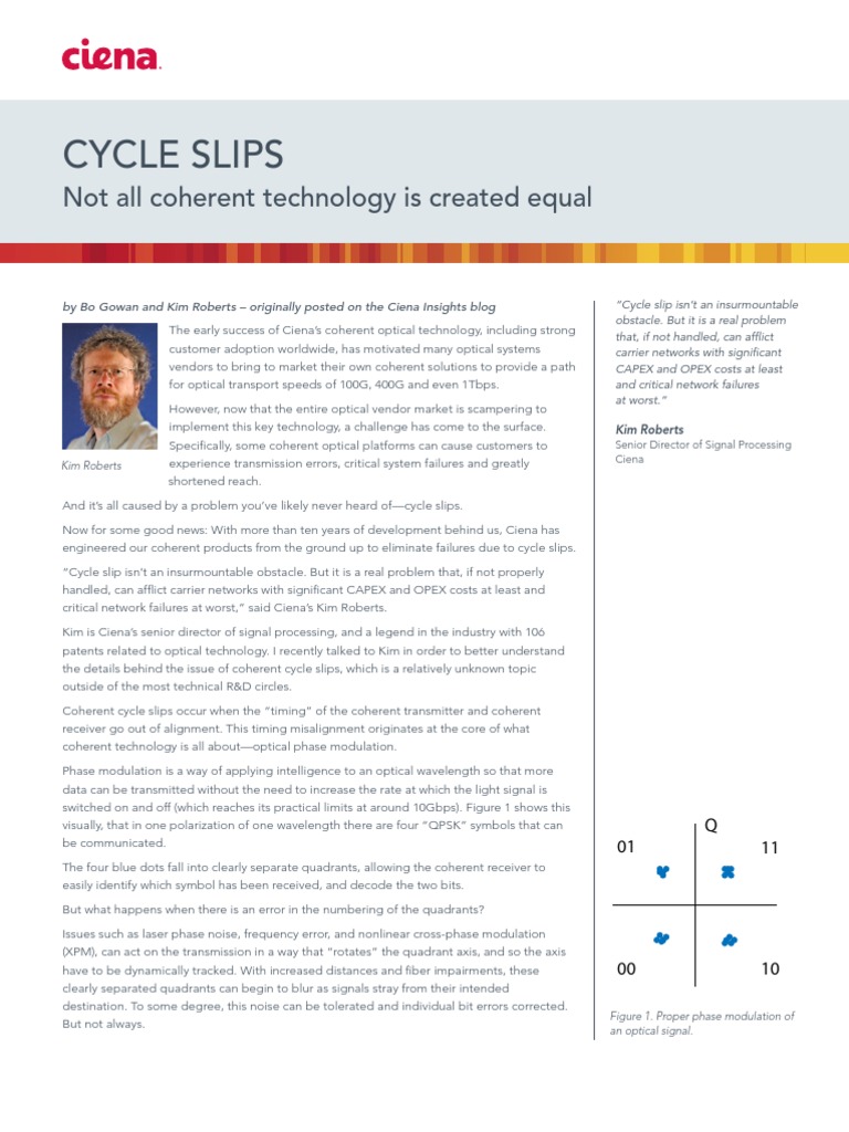 Coherent Cycle Slips | PDF | Forward Error Correction | Modulation
