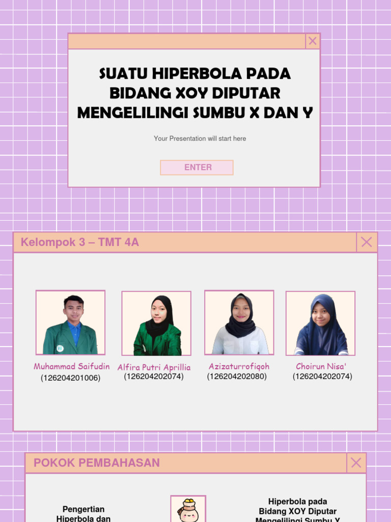 PPT Hiperbola Kelompok 3 - TMT 4A | PDF