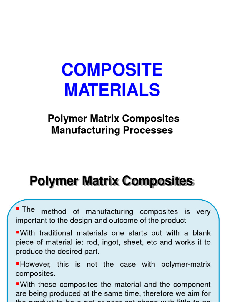 Composite Manufacturing Notes | PDF | Composite Material | Fiberglass