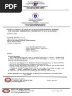 Training Design For Inset 2023 | PDF | Learning | Teachers