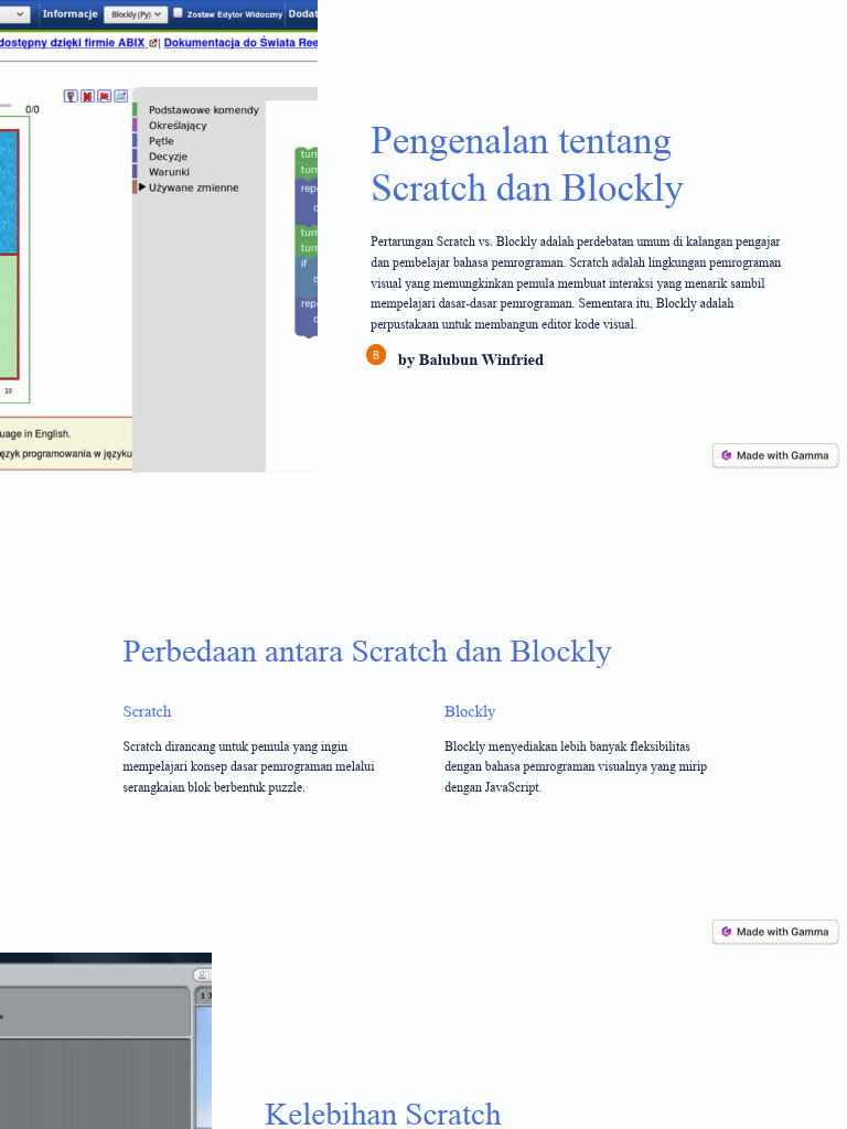 Pengenalan Tentang Scratch Dan Blockly | PDF
