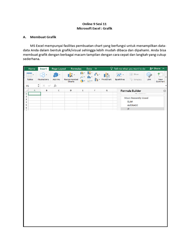 Membuat Grafik Excel | PDF | Komputer
