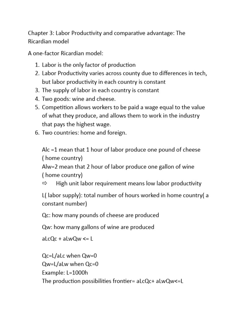 Chapter 3 | PDF | Comparative Advantage | Economics