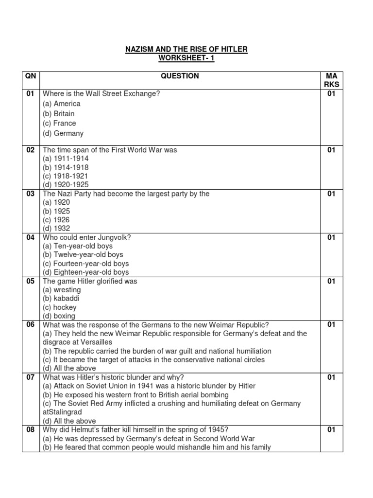 Nazism and The Rise of Hitler | PDF | Nazi Germany | Nuremberg Trials