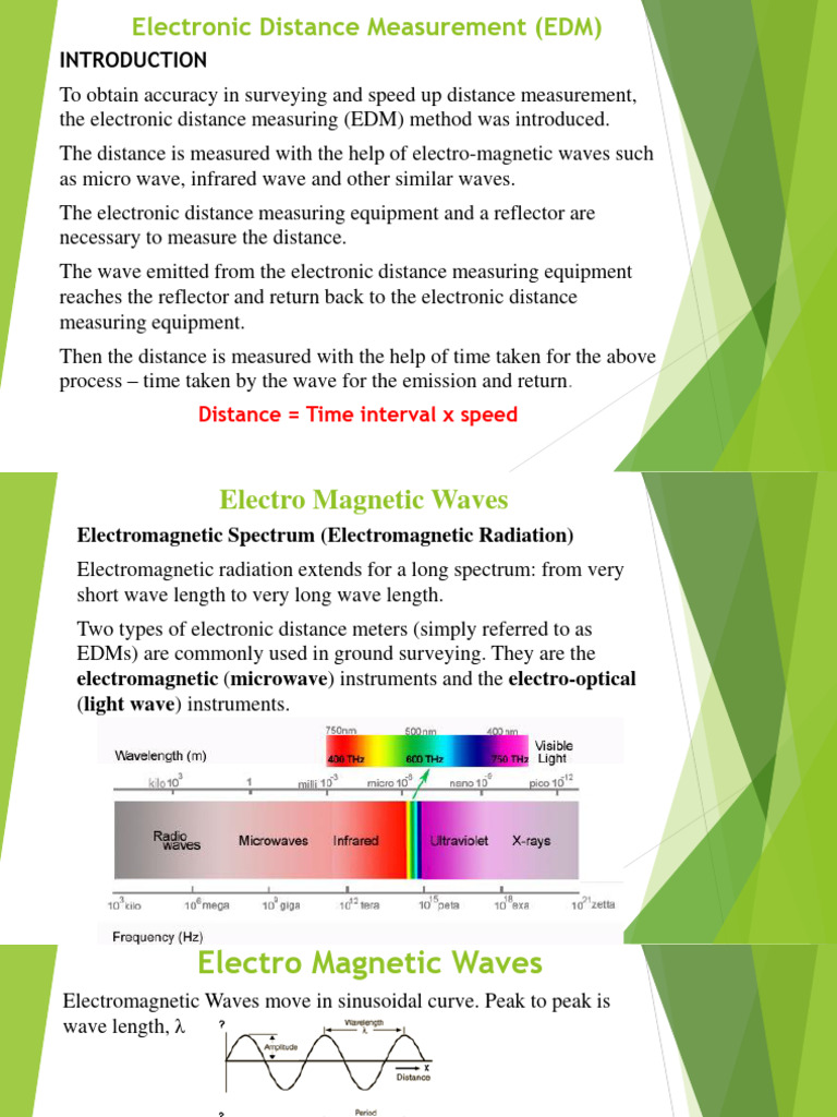 Edm and Total Station | PDF | Wavelength | Electromagnetic Radiation