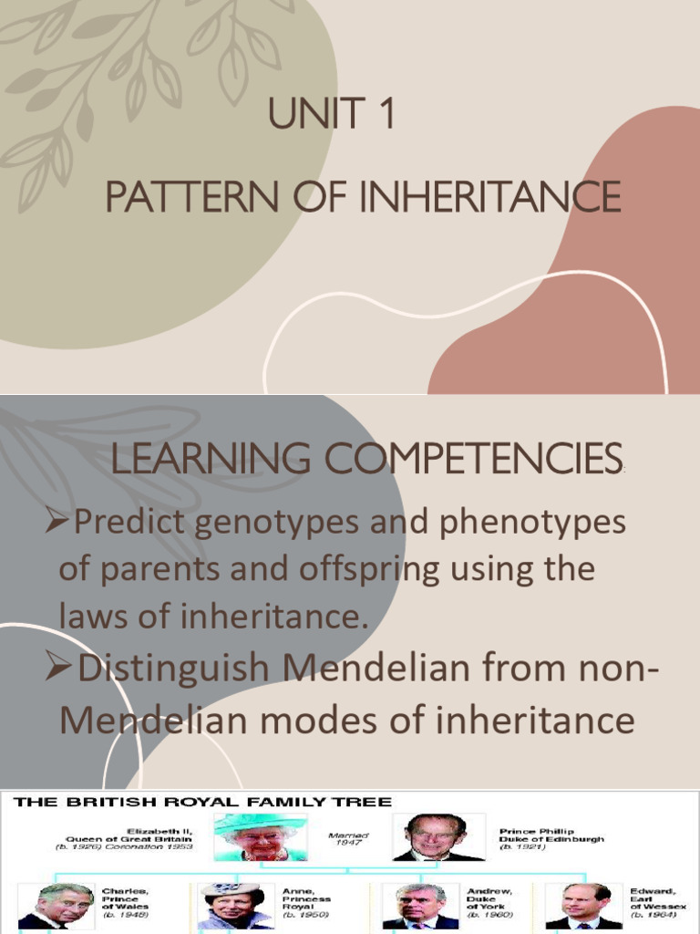 Unit 1 Principles of Inheritance | PDF | Dna Replication | Translation (Biology)