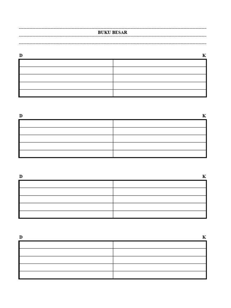 Format Buku Besar | PDF