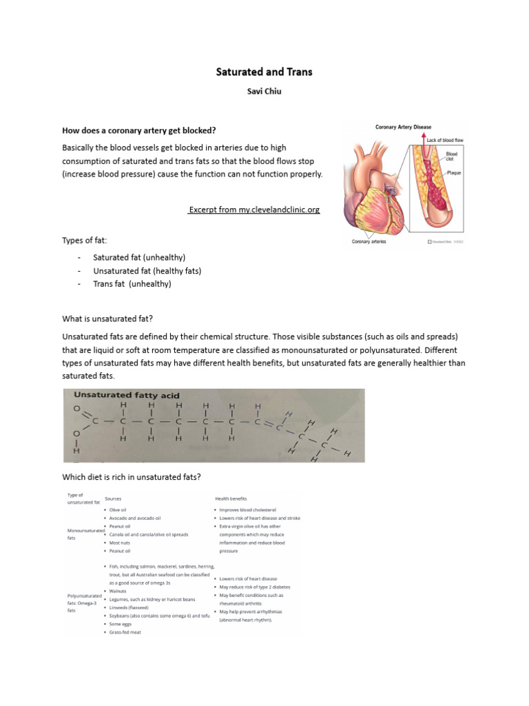 Saturated and Trans Fats | PDF | Lifestyle | Wellness