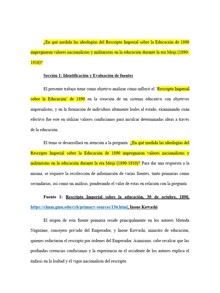 OPVL Historia Meiji | PDF | Nacionalismo | Japón