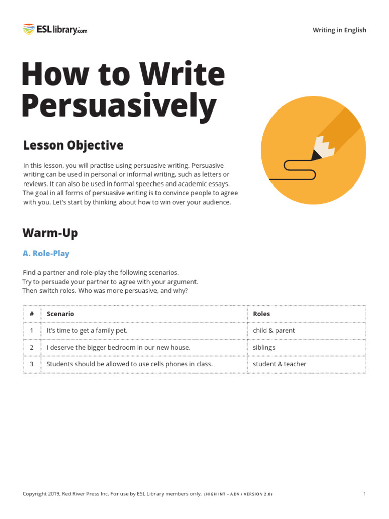 74 Persuasive-Writing Can | PDF | Persuasion | Essays