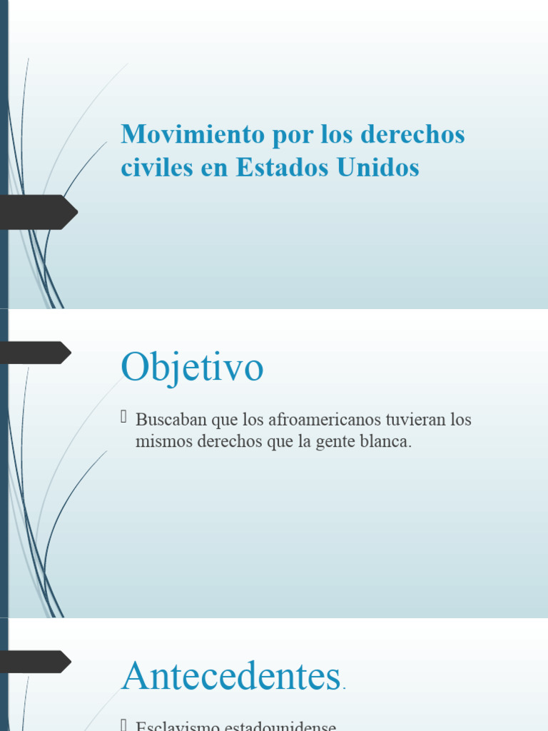 Movimiento Por Los Derechos Civiles en Estados Unidos | PDF | Derechos humanos | Identidad Política
