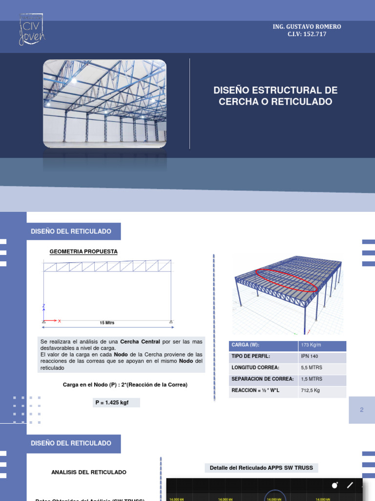 Diseño de Cercha | PDF | Pandeo | Cantidades fisicas
